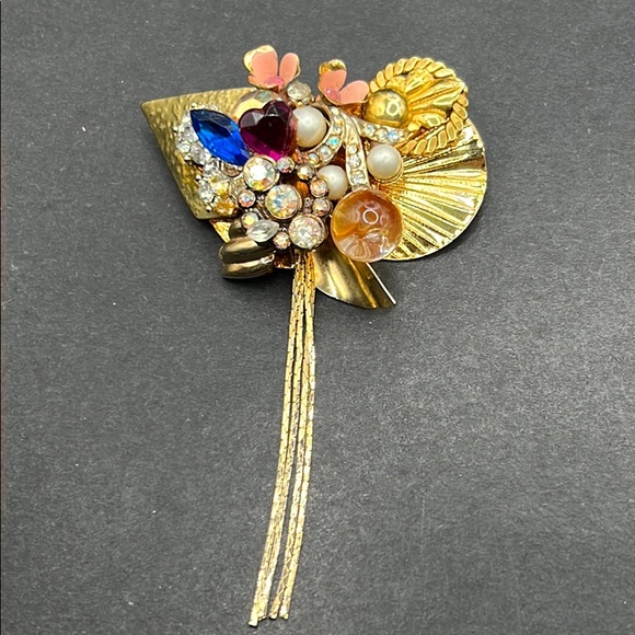 Vintage | Jewelry | Vintage Repurposed Jewelry Brooch | Poshmark